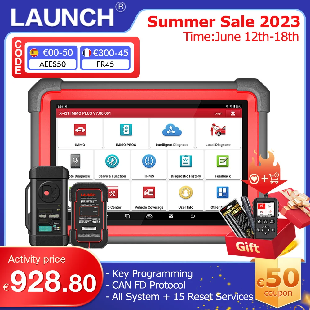 Launch X431 Immo Elite Car Key Programming Tools Obd Obd2 Full System ...