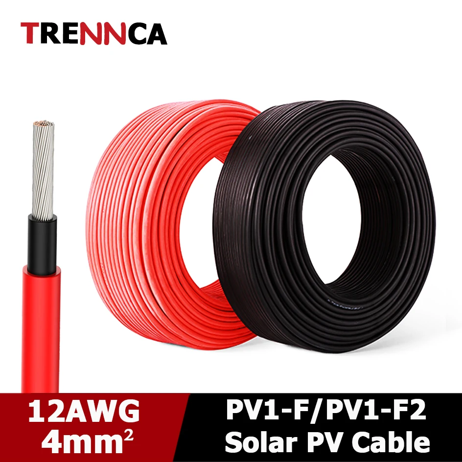 Black-And-Red-12AWG-4mm-Photovoltaic-Cable-5-10-20-30m-Solar-Power-Wire ...