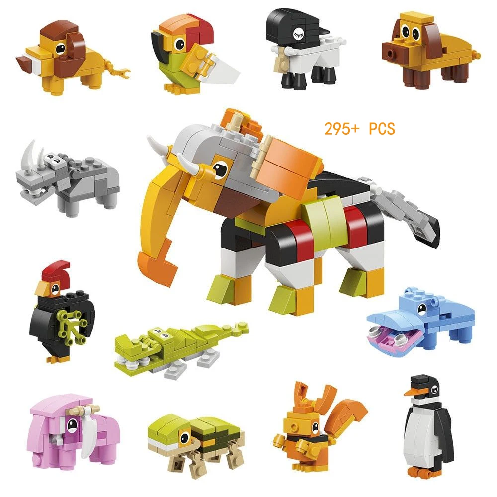 Animal-Building-Block-Brick-Set-12-in-1-Insects-Sealife-Elephant ...