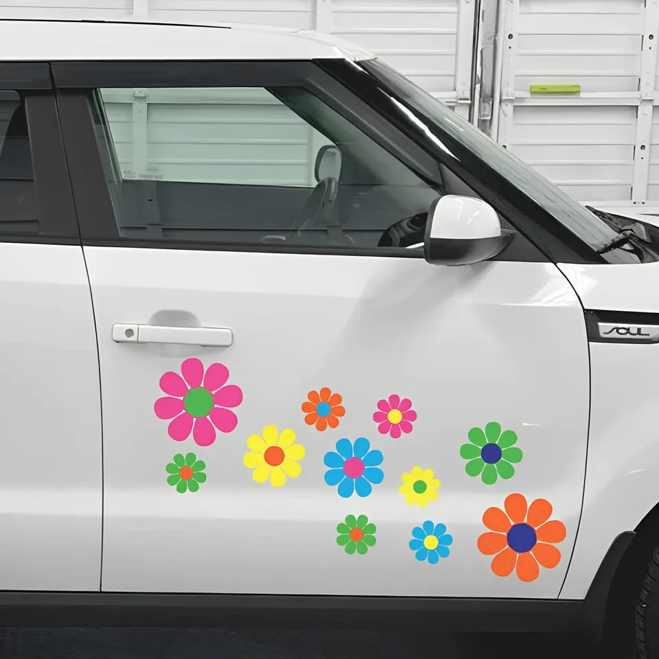 Flower Power Car Magnets