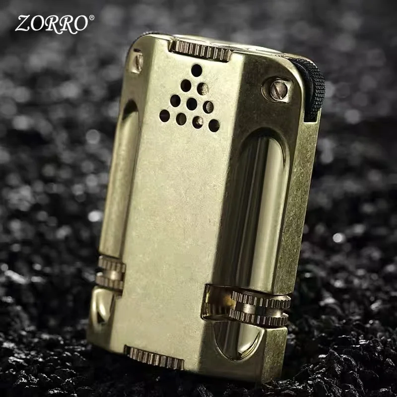 Zorro-Kerosene-Lighter-Personality-Double-Wheel-Torch-Retro-Windproof ...