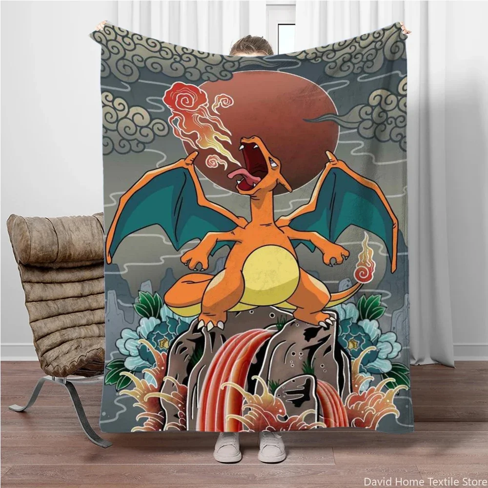 Pokemon-Cartoon-HD-Printed-Flannel-Thin-Blanket-Oversized-Soft-Warm ...