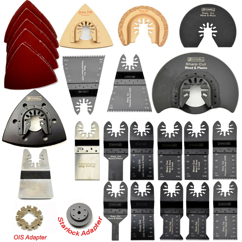 46pcs-Multi-Tool-Saw-Blades-Set-With-An-Adapter-Repair-Renovation ...