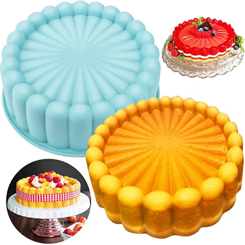 Charlotte-Silicone-Baking-Pan-8-Inch-Non-Stick-Round-Silicone-Molds-for ...