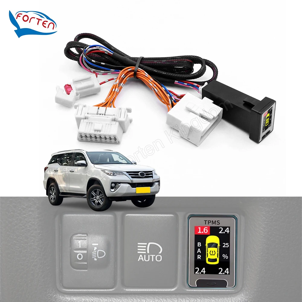 TPMS Tire Digital LCD Display Auto Alarm Tyre Pressure Monitor System ...