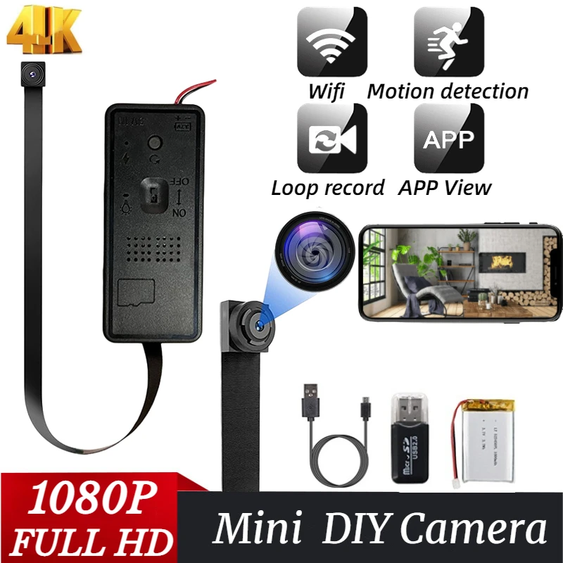4K-Full-HD-WIFI-Mini-Camera-DIY-Camera-Motion-Detection-Wifi-Camera ...