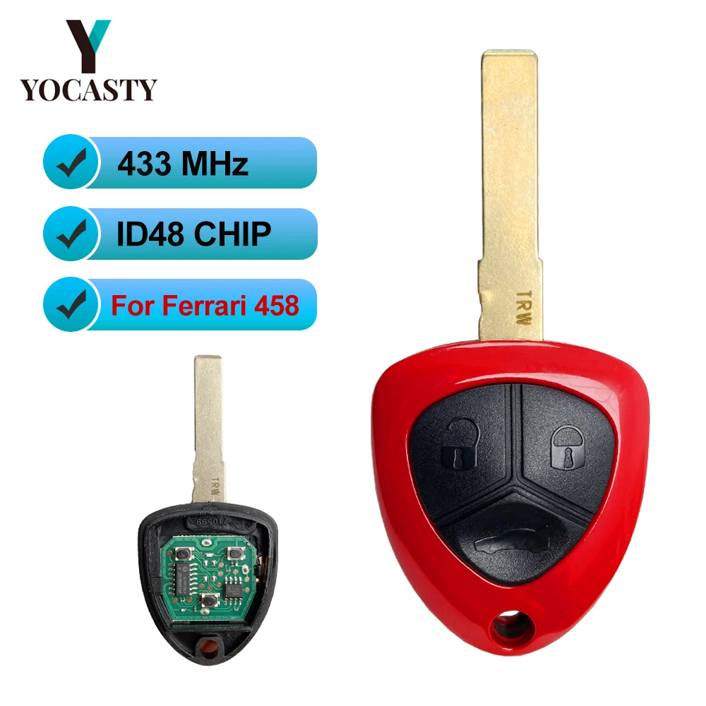YOCASTY Remote Smart Car Key for Ferrari 458 Italia California 599 GTB ...