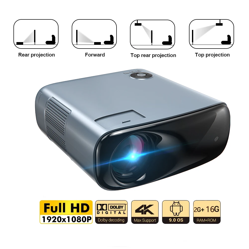 YERSIDA A70 Projector Full HD Smart Cinema Android System LED 1920 ...