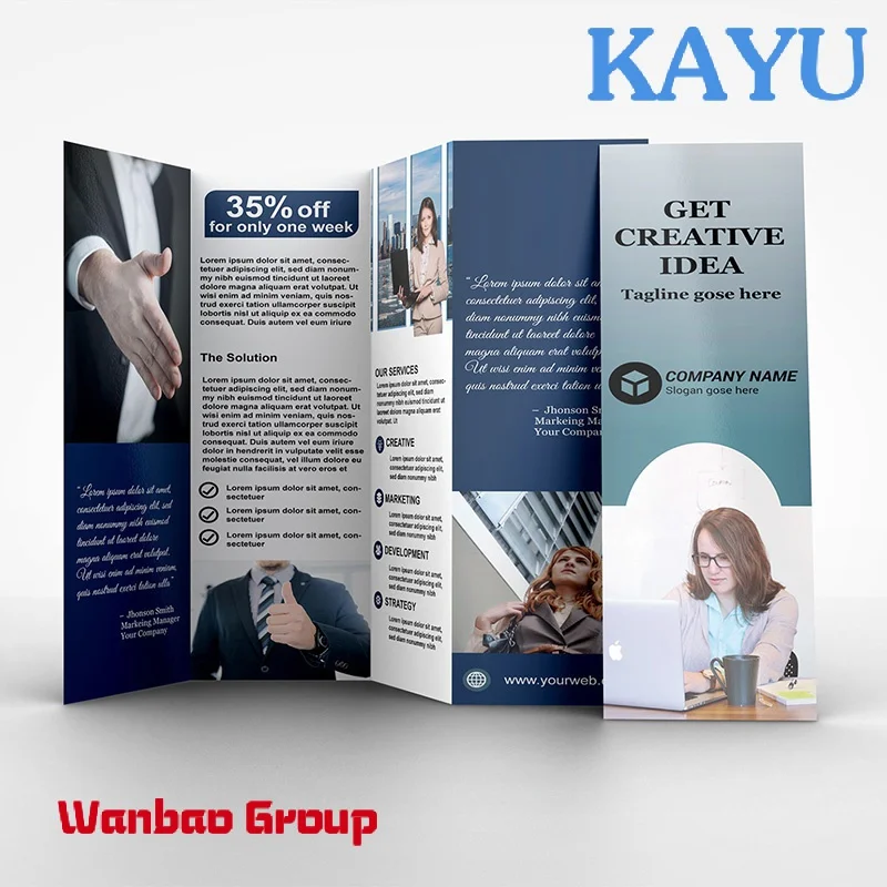 Custom-custom-double-sided-printing-design-color-paper-brochure-folding ...