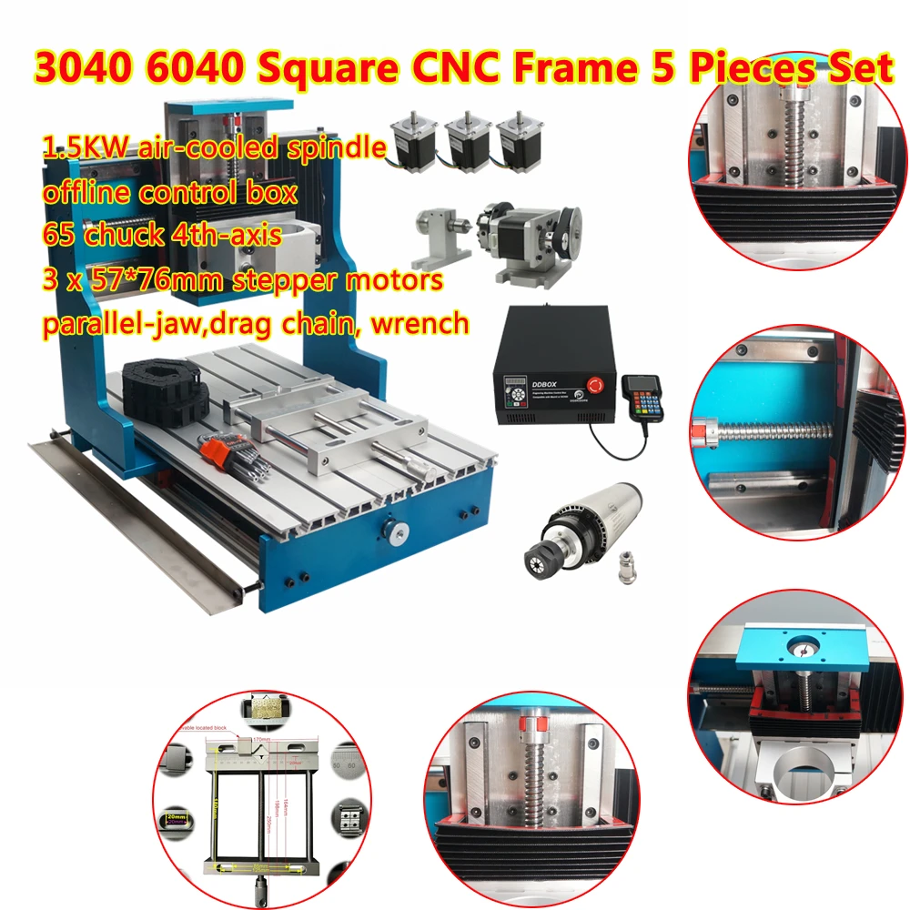 Cnc Engraving Machine | Cnc Frame Linear Rail | Cnc 4th Axis Rotary ...