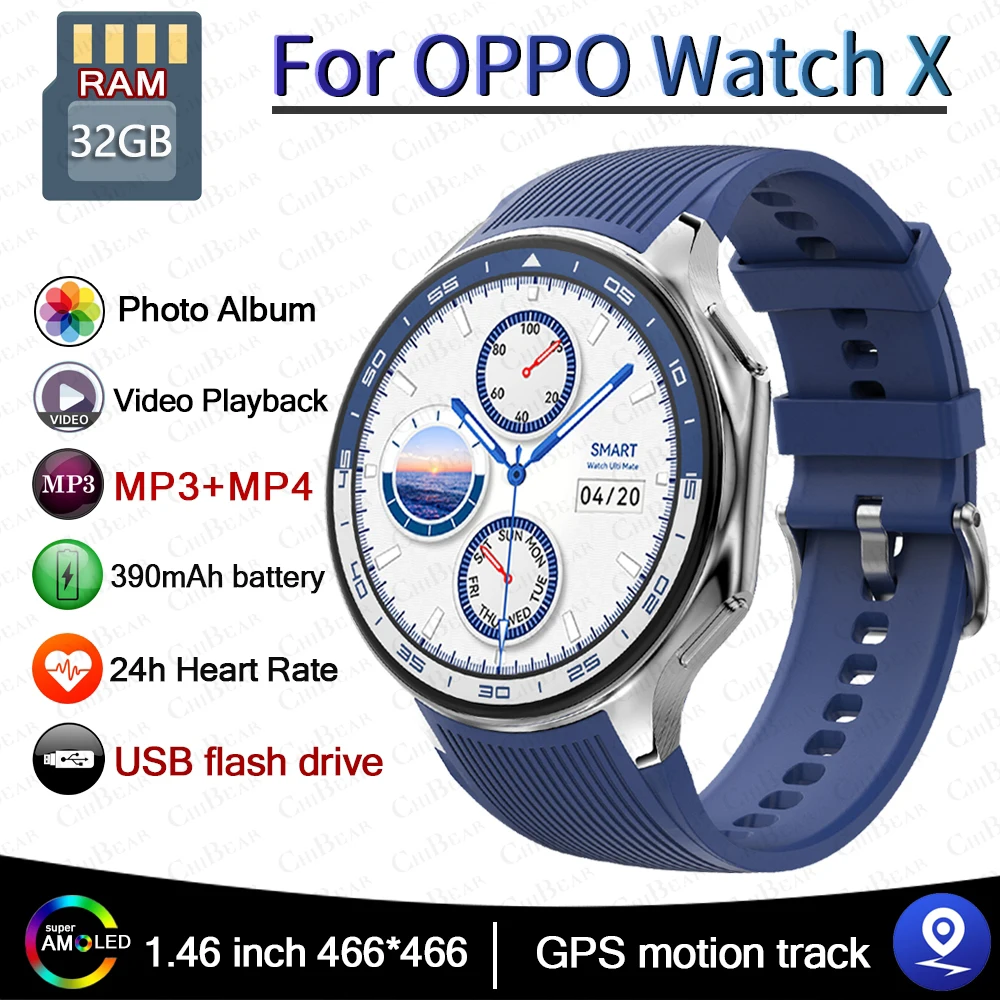 OPPO-reloj-inteligente-X-AMOLED-para-hombre-accesorio-de-pulsera-resistente-al-agua-con ...