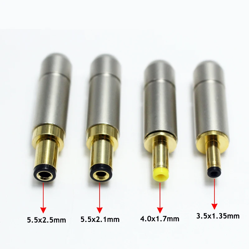 1Pcs Copper Housing Gold Plated 5.5 x 2.5 / 5.5 x 2.1 / 4.0x1.7 / 3.5 x ...