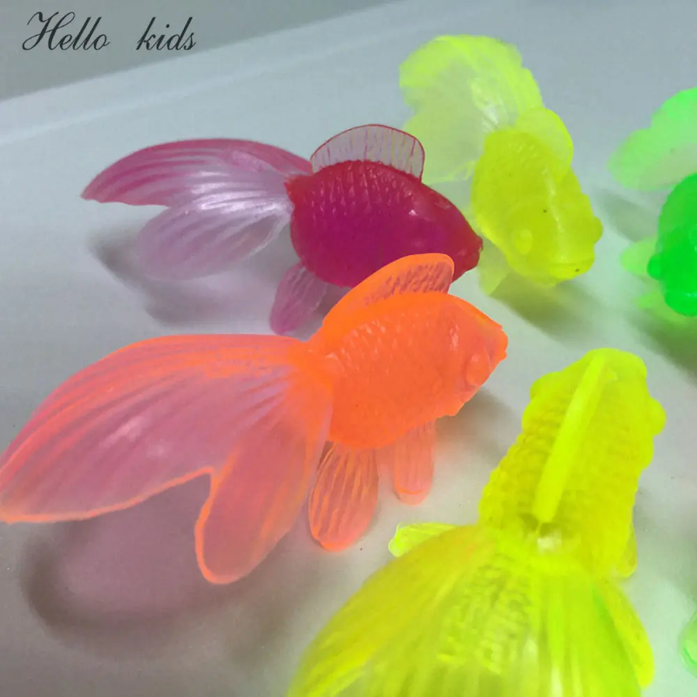 10pcs-set-Kids-Soft-Rubber-Gold-Fish-Baby-Bath-Toys-for-Children ...