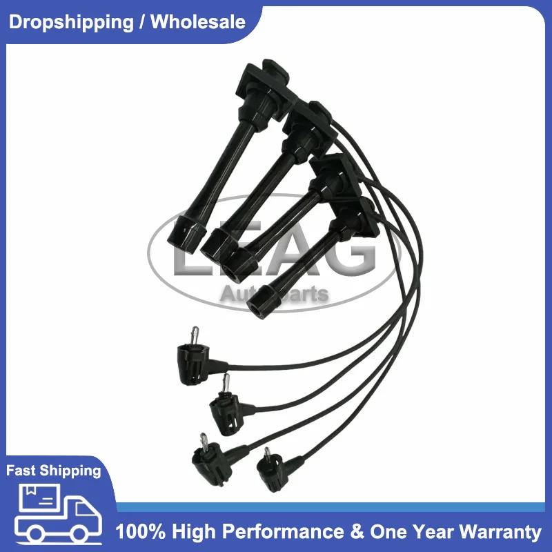4Pcs Spark Plug Wires Set Silicone Ignition Cable Kit 90919-22327 for ...