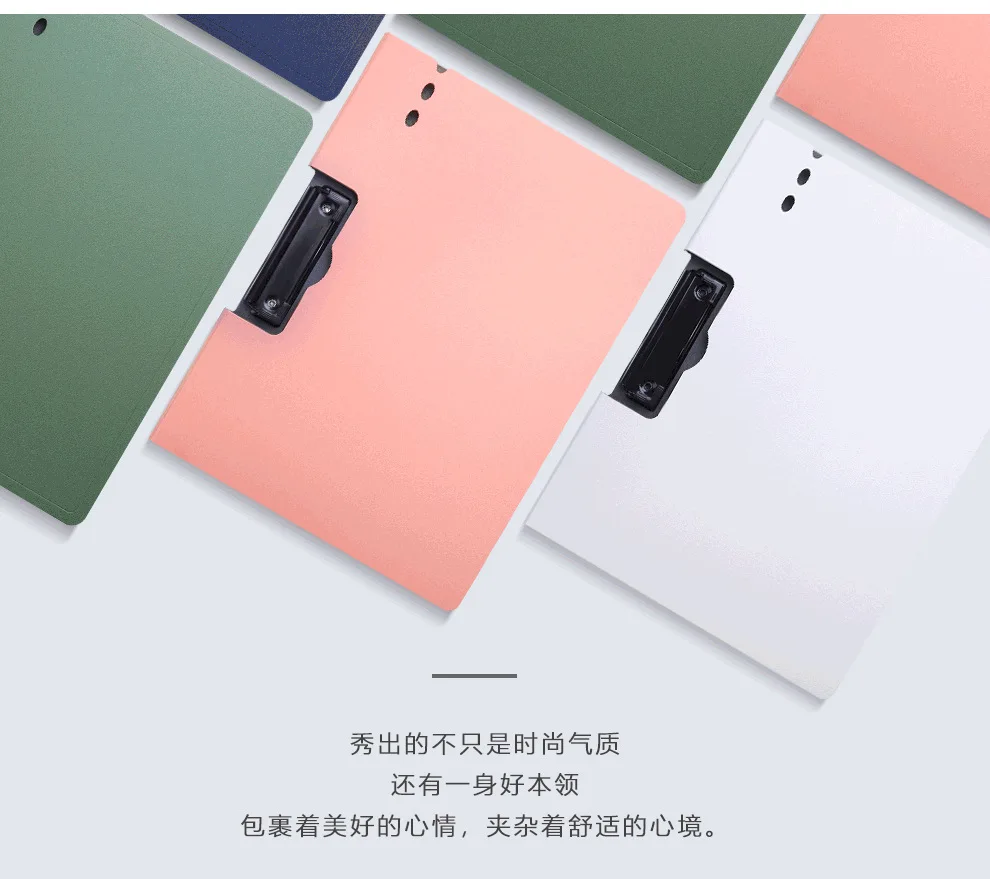 POCHETTE PLASTIQUE,H--Porte dossier A4 à pince solide, support de ...