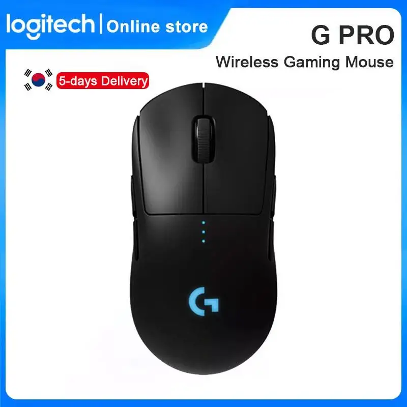 로지텍 GPRO 무선 게이밍 마우스, HERO LIGHTSPEED POWERPLAY, 16000DPI 센서, 레이저 게이머 무선 ...