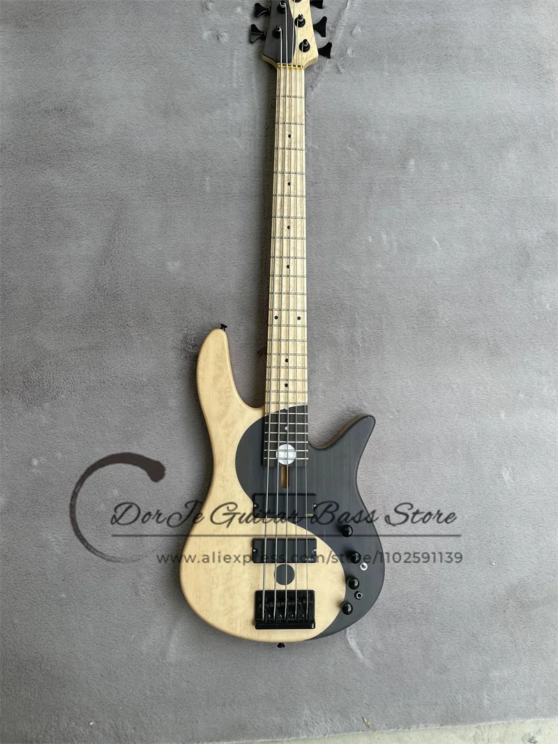 5-String-Bass-Guitar-Yin-Yang-Taiji-Bass-Rosewood-Solid-Wood-Finch-Eyes ...