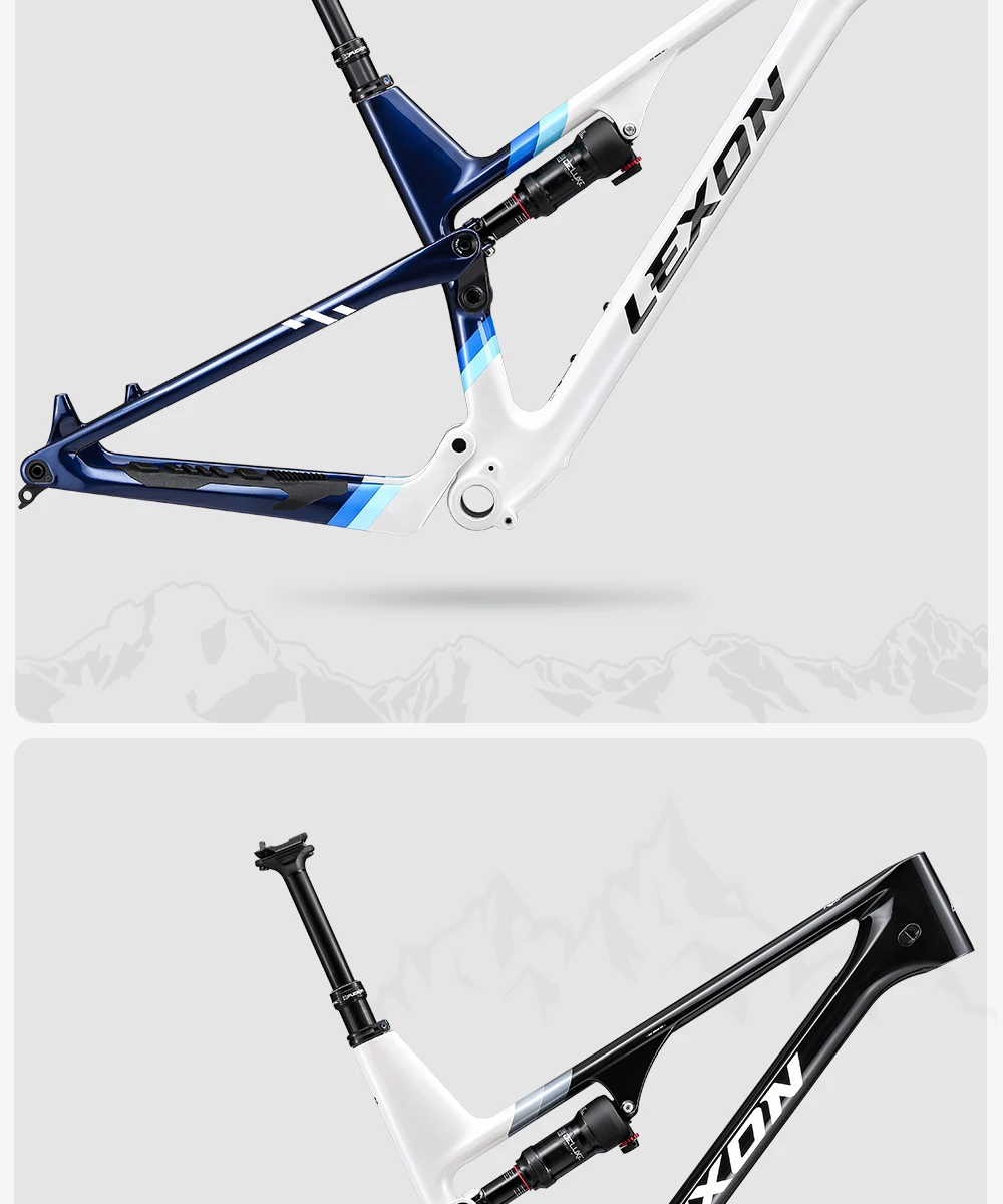 LEXON FLYER Full Suspension Carbon MTB Frames 29er 15.5/17.5/19/21 ...