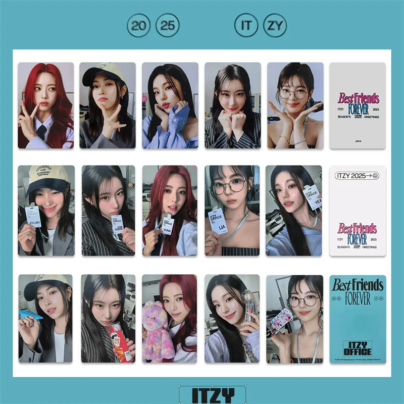 5pcs/set ITZY 2025 Album LOMO Card JYP Special Card Season's Greetings ...