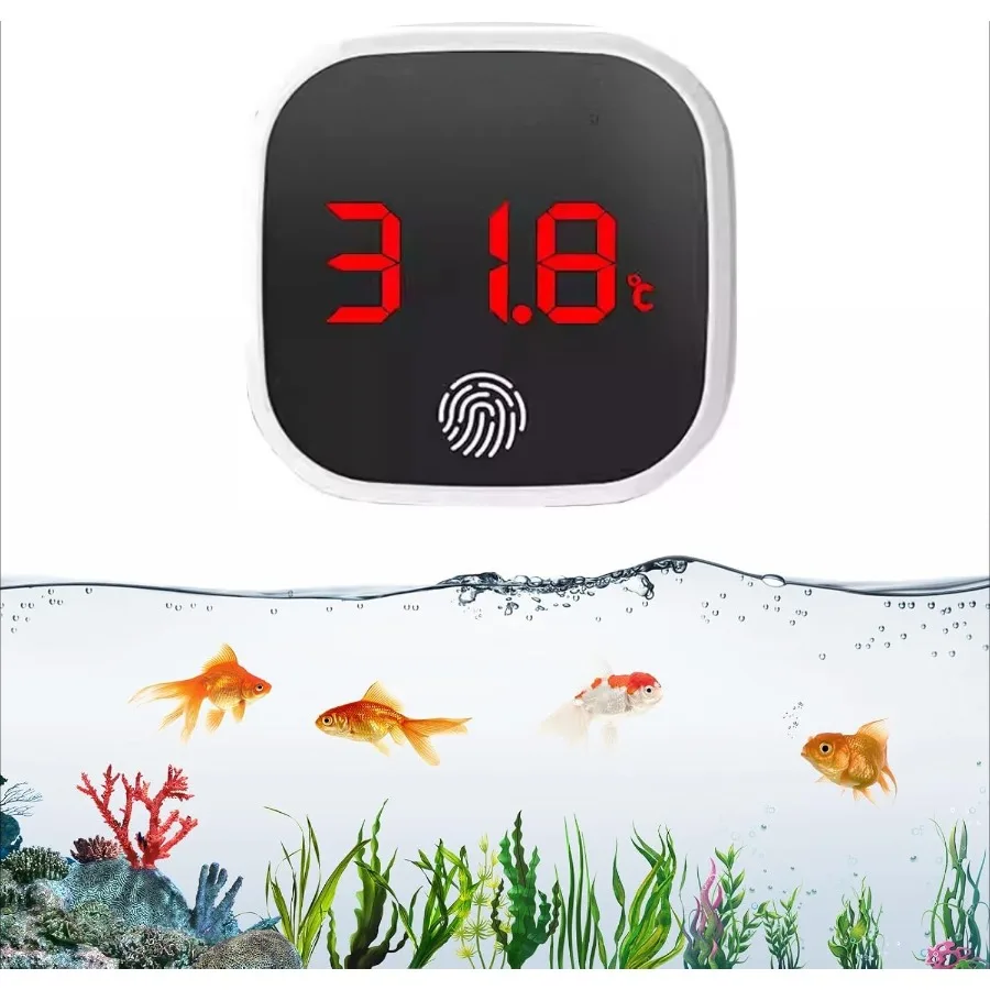 Digital Aquarium Thermometer Touch Screen Fish Tank Thermometer ...