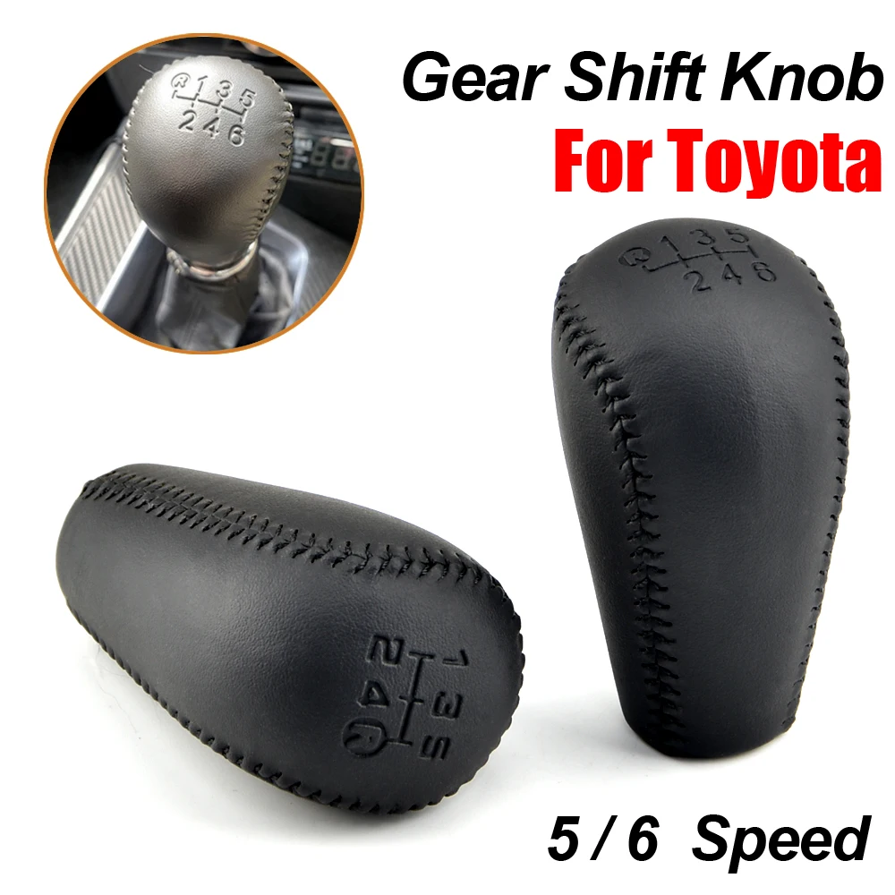 New-Black-Leather-Handle-Gear-Shift-Knob-Stick-for-Toyota-4Runner ...