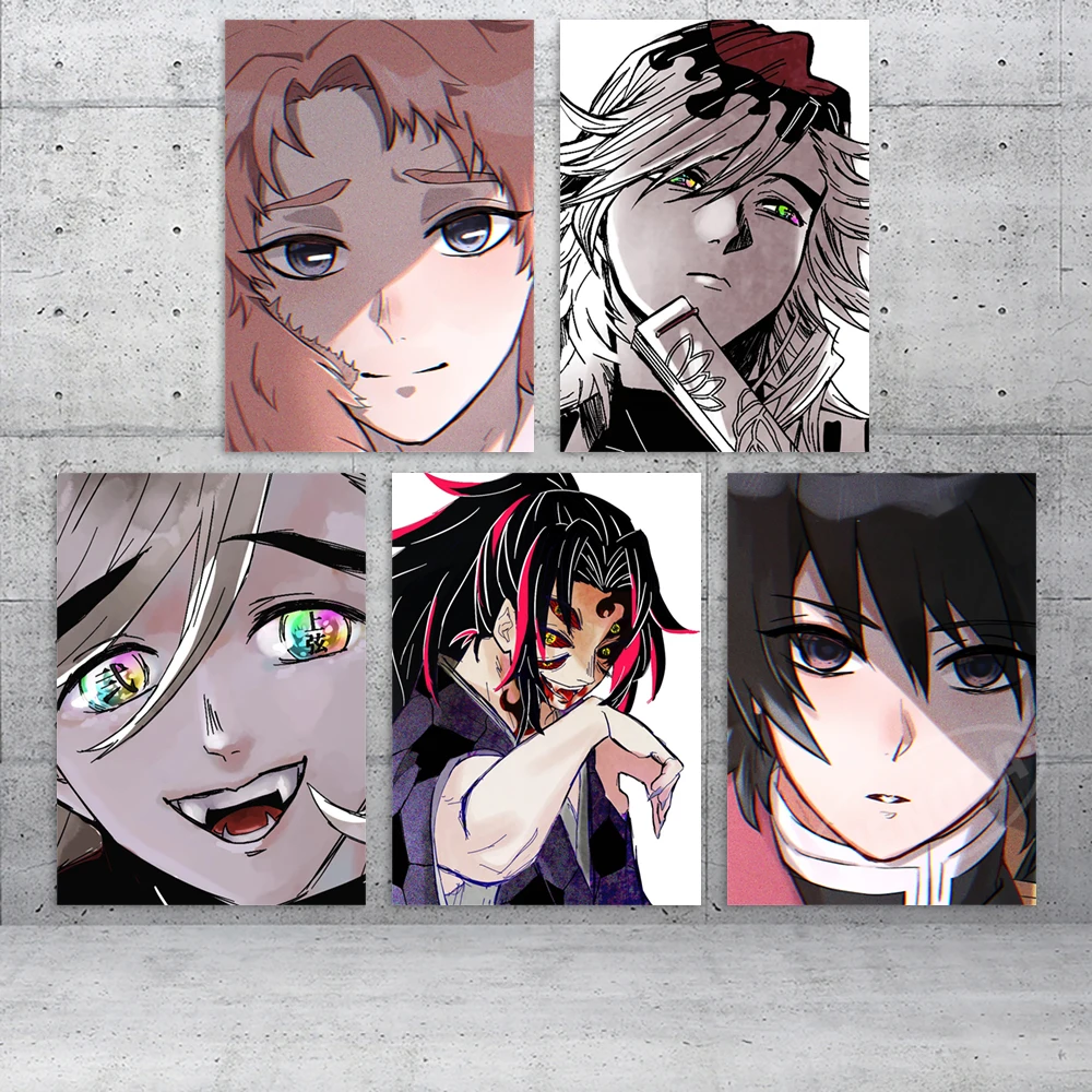 Demon-Slayer-Canvas-Prints-Sabito-Painting-Wall-Art-Kokushibou-Poster ...