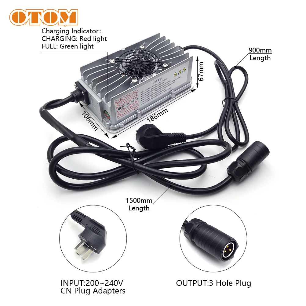 For SURRON 60V 10A Charger Light Bee X S Silent Motorcycles Dirt Bike ...