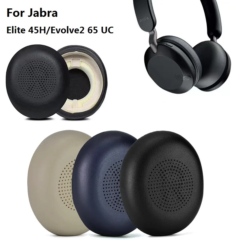 Ear-Pads-For-Jabra-ELITE-45H-Evolve2-65-UC-Headphones-Replacement-high ...