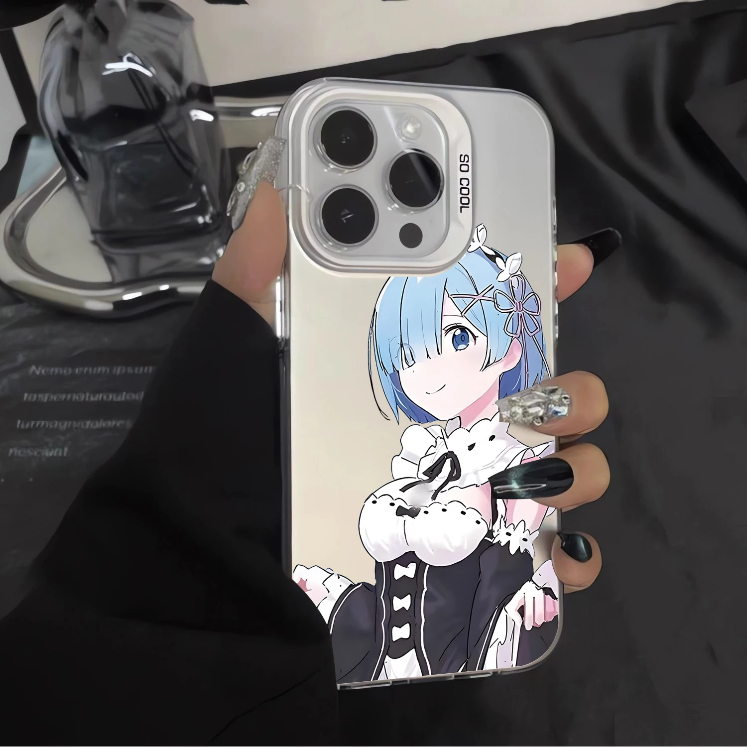 Hot Anime Zero Rem Phone Case For iPhone 16 15 14 13 12 11 Pro Max X XR ...