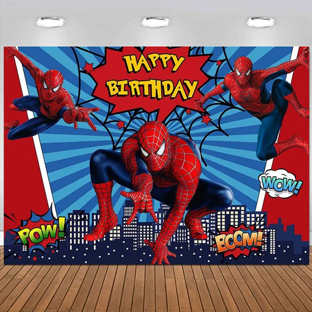 Spiderman Happy Birthday Banner