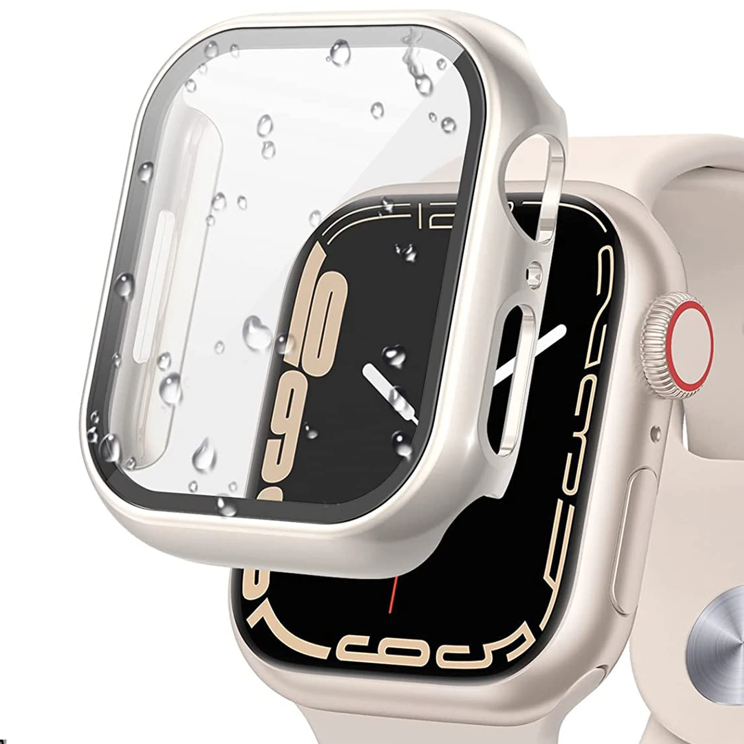 Glass-Case-for-Apple-Watch-45mm-44mm-41mm-42mm-44mm-40mm-38mm-Screen ...