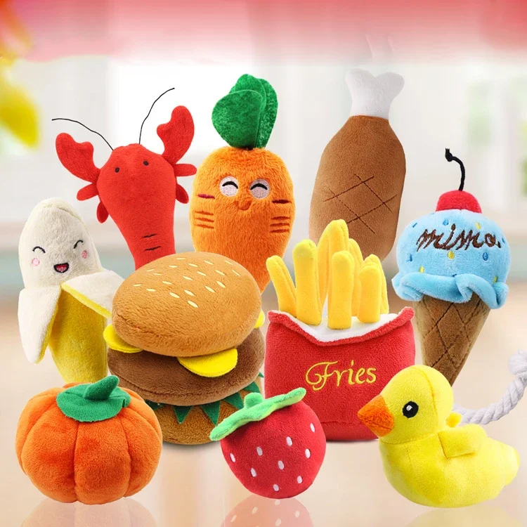 1Pc-Pet-Toys-Fruit-Animals-Cartoon-Dog-Toy-Stuffed-Squeaking-Cute-Plush ...