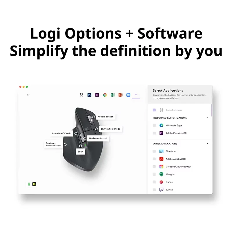 Logitech MX Master 3S Wireless Bluetooth Mouse High End Cross Screen ...