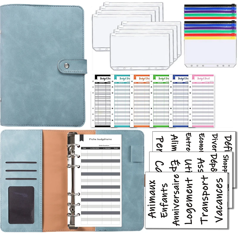 A6Pu Leather Notebook Cover Organizer Diary Schedule Budget Table ...