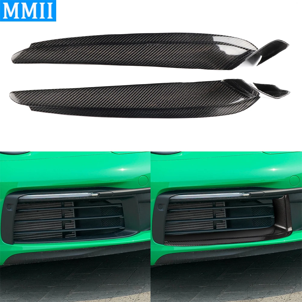 For Porsche 911 992 2019-2022 Carbon Fiber Front Lip AirInlet Wind ...
