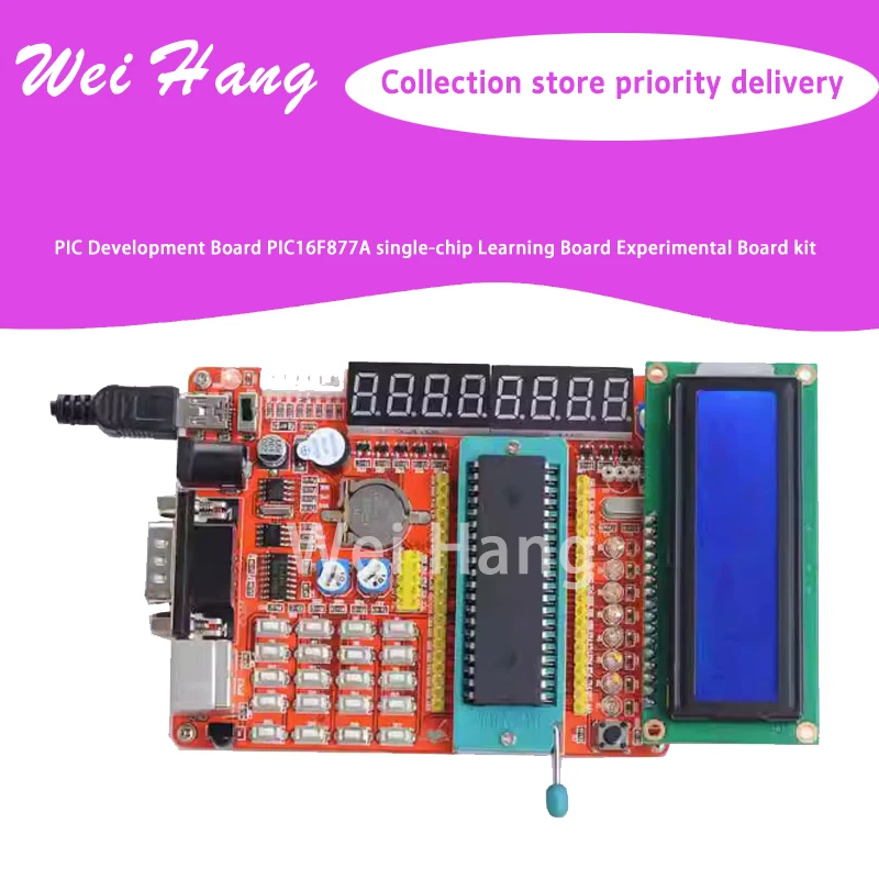 Single-Chip-PIC-Development-Board-Kit-Aprendizagem-Experimental-Board ...