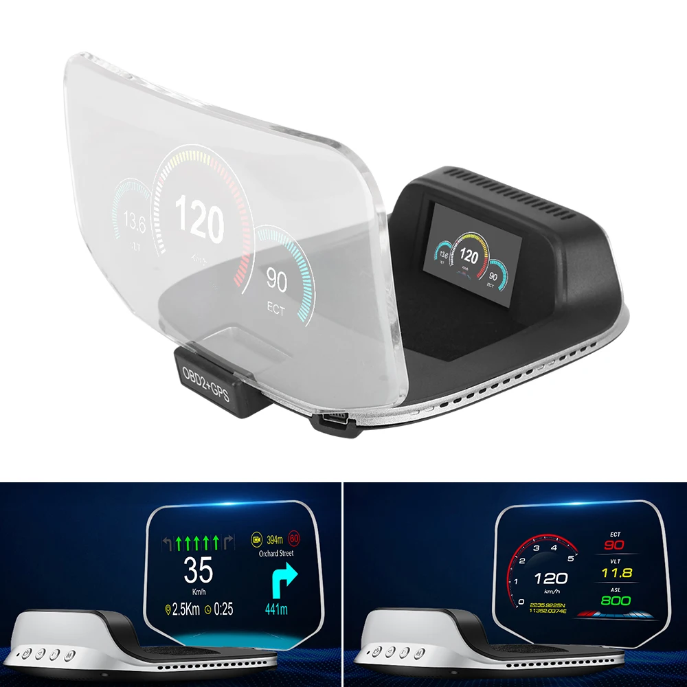 Auto-hud-obd2-Head-up-Display-c3-plus-GPS-Navi-Digital-Tacho-an-Bord ...