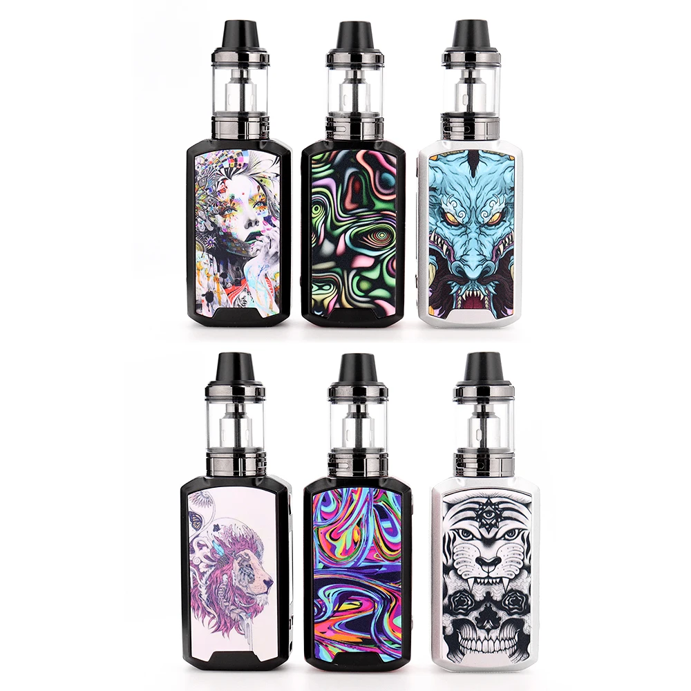E-Cigarette Vaporizer 80W Box Mod Vape Pod Kit 2.5ml Tank OLED Device ...