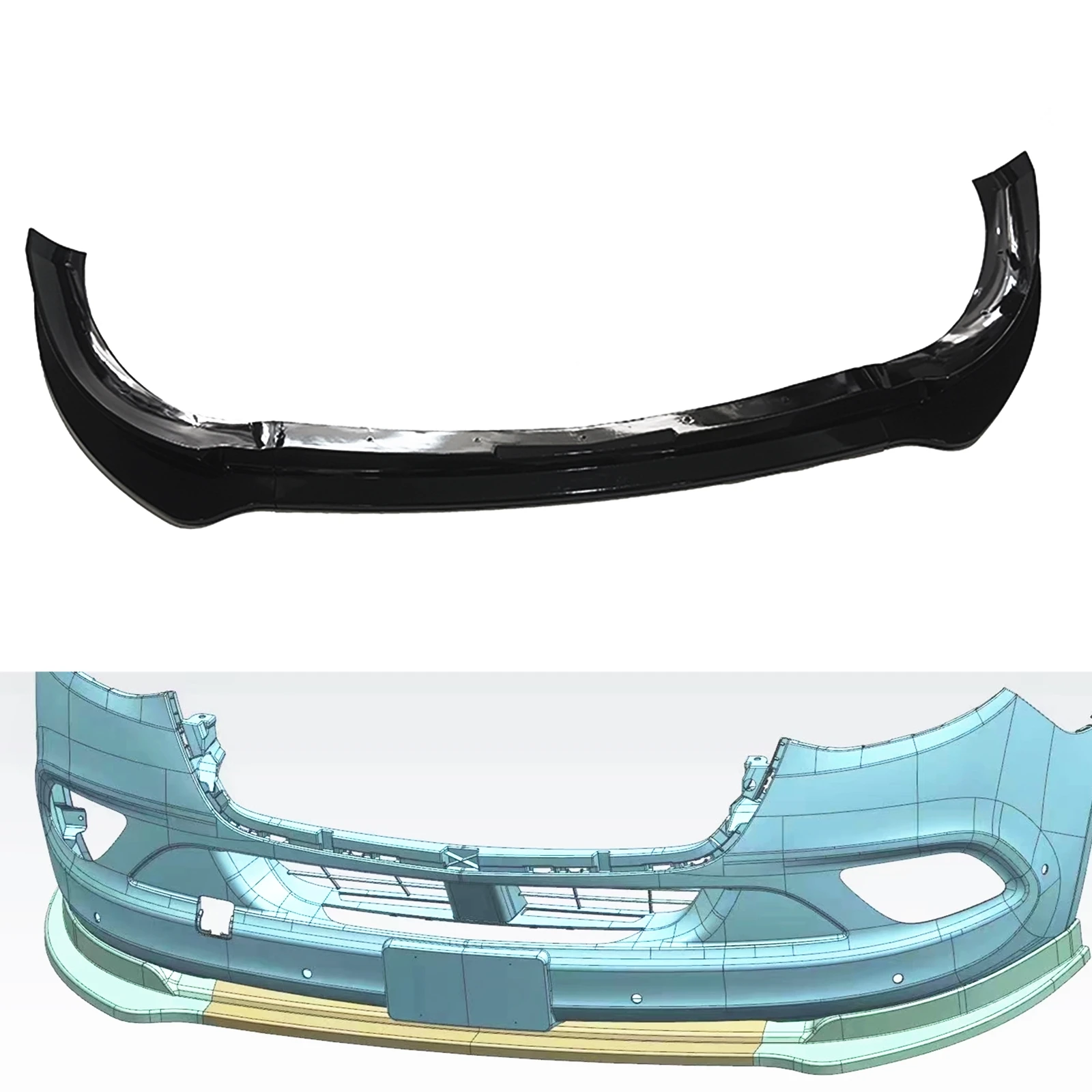 Car-Front-Spoiler-Lip-Lower-Splitter-Blade-Guard-For-Mercedes-Benz ...