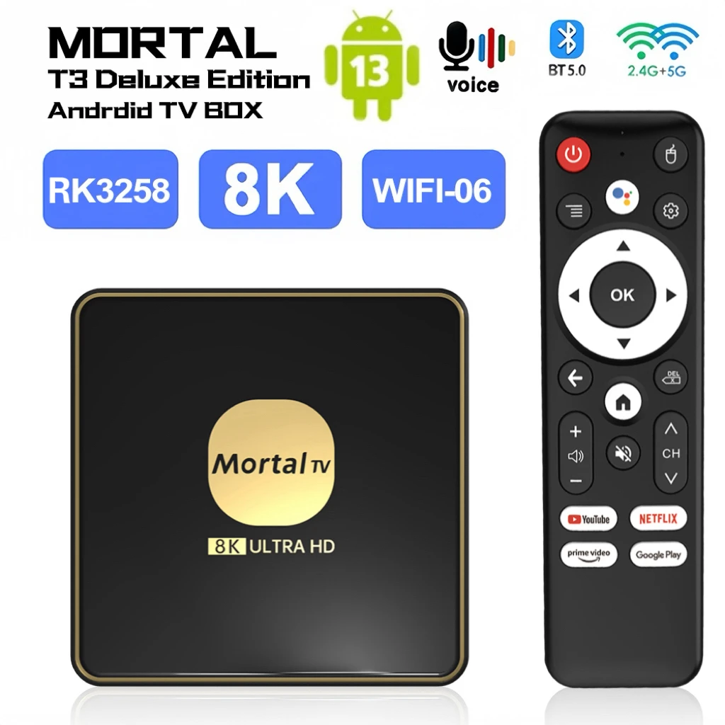 Android-TV-Box-Mortal-T3-RK3528-Asystent-Google-Sterowanie-g-osem-2G ...