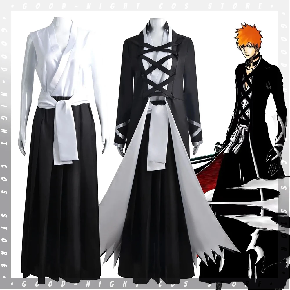 Anime-Bleach-Costume-Kurosaki-Ichigo-Halloween-Cosplay-Thousand-Year ...