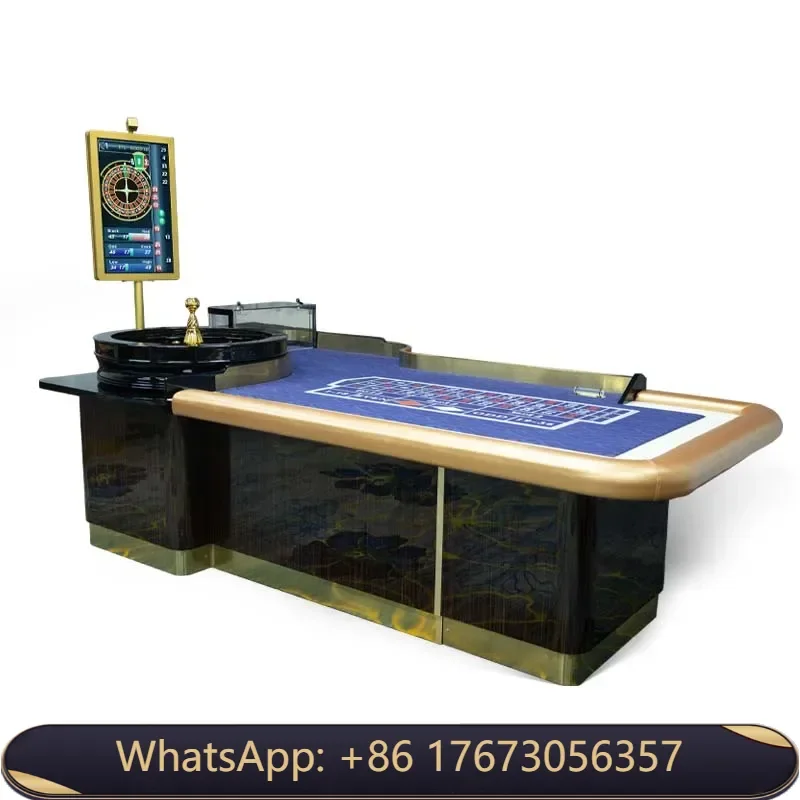 Table-de-roulette-de-casino-de-luxe-brod-e-personnalis-e-table-de ...