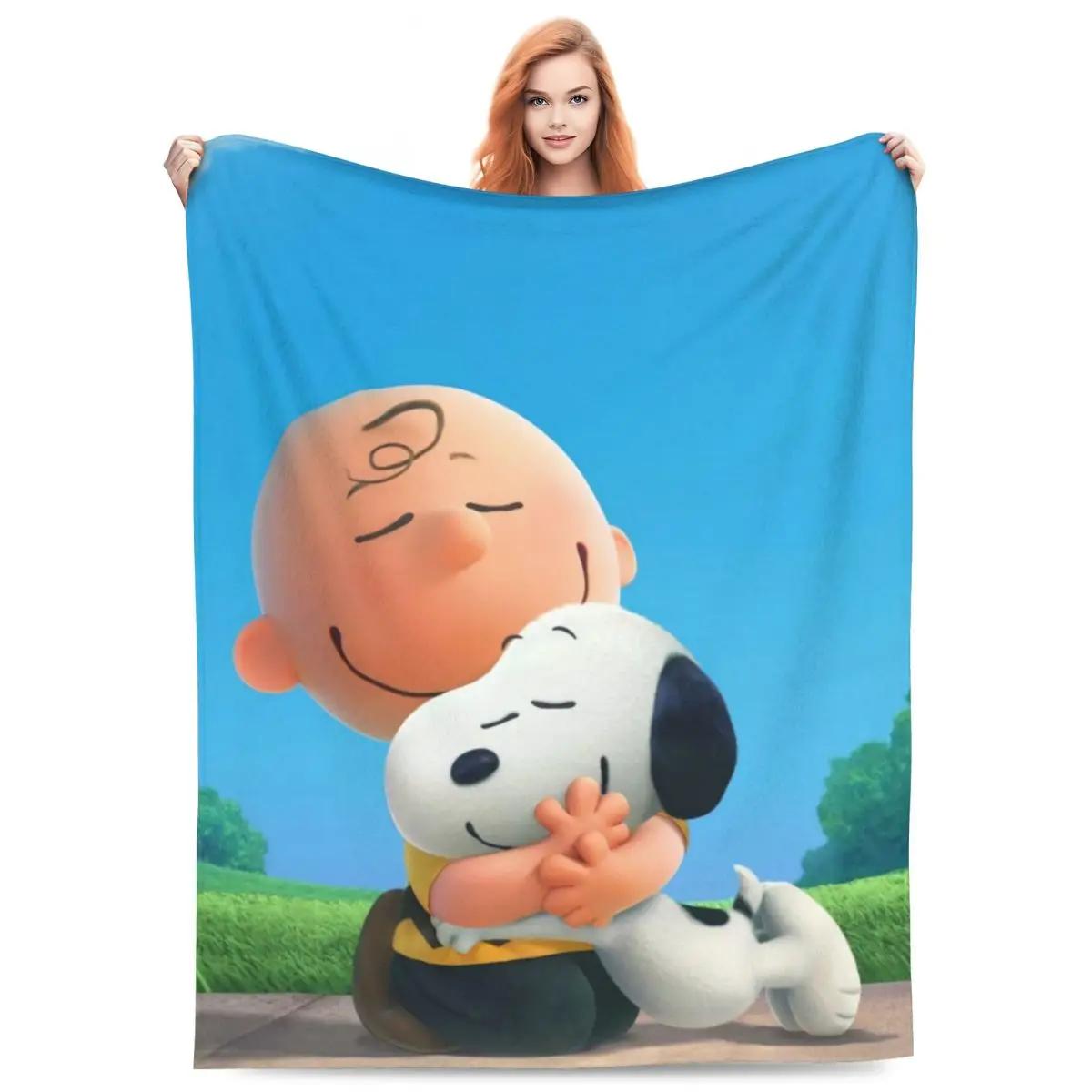 Manta de franela de Snoopy y Charlie Brown de Peanuts, manta de cama ...