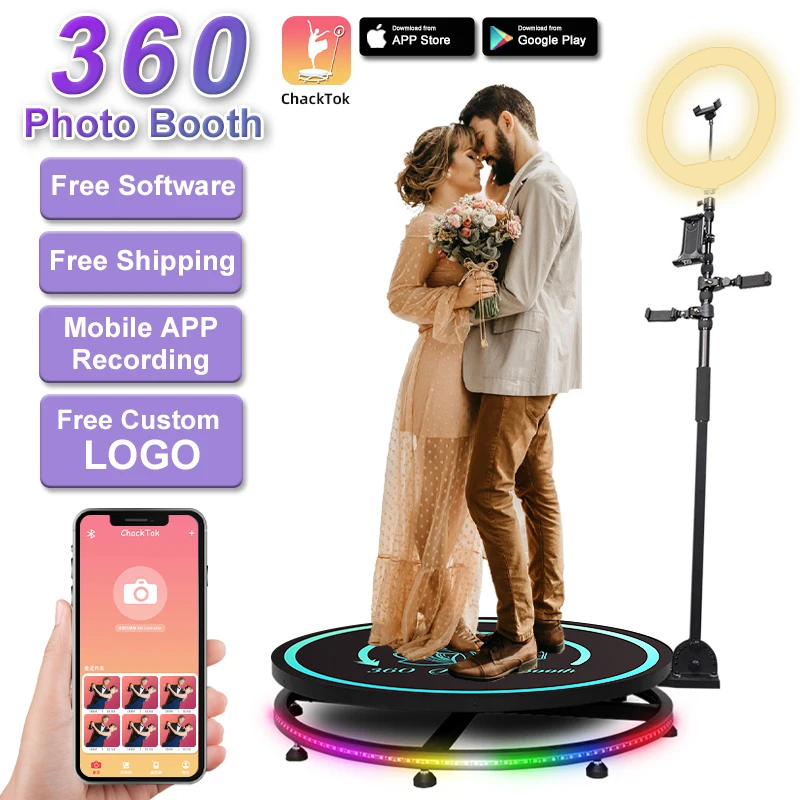 360 Photo Booth Automatic Photobooth Machine Video Camera Photo Booth ...