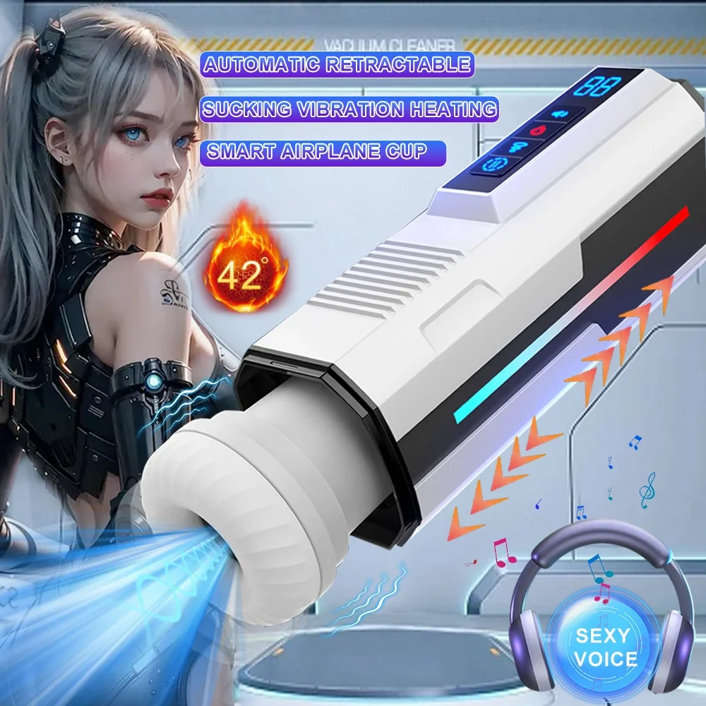 Automatic-Male-Masturbator-Pocket-Pussy-Vagina-Blowjob-Suck-Machine-Penis-Massager-Telescopic ...