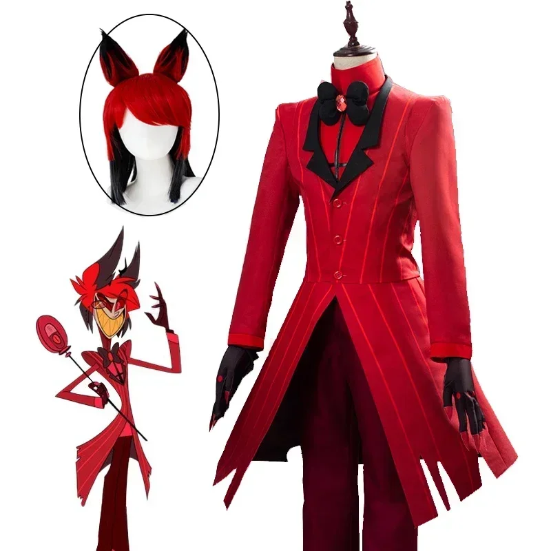 Disfraz de Alastor Cosplay Hazzbin Cos Hotel Fantasia para mujer adulta ...