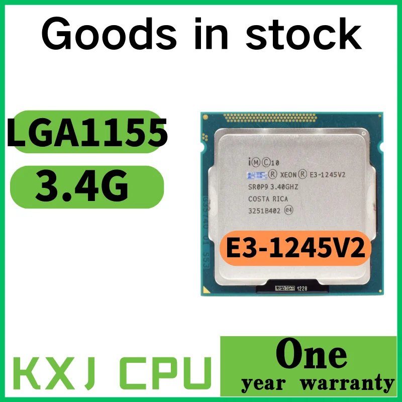 Intel procesador Xeon E3 1245V2 E3 1245 V2 Quad Core CPU, 3,4 GHz, LGA 1155, SR0P9, e3 1245v2 ...