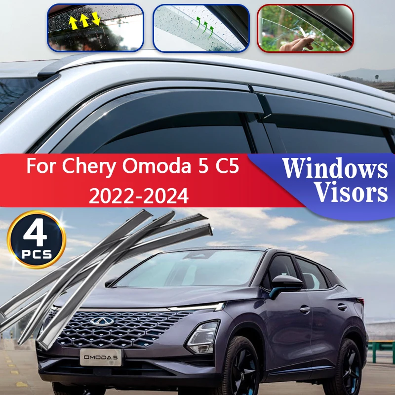 Window-Visor-Rain-Guard-for-Chery-Omoda-5-C5-Fownix-FX-2022-2023-2024 ...