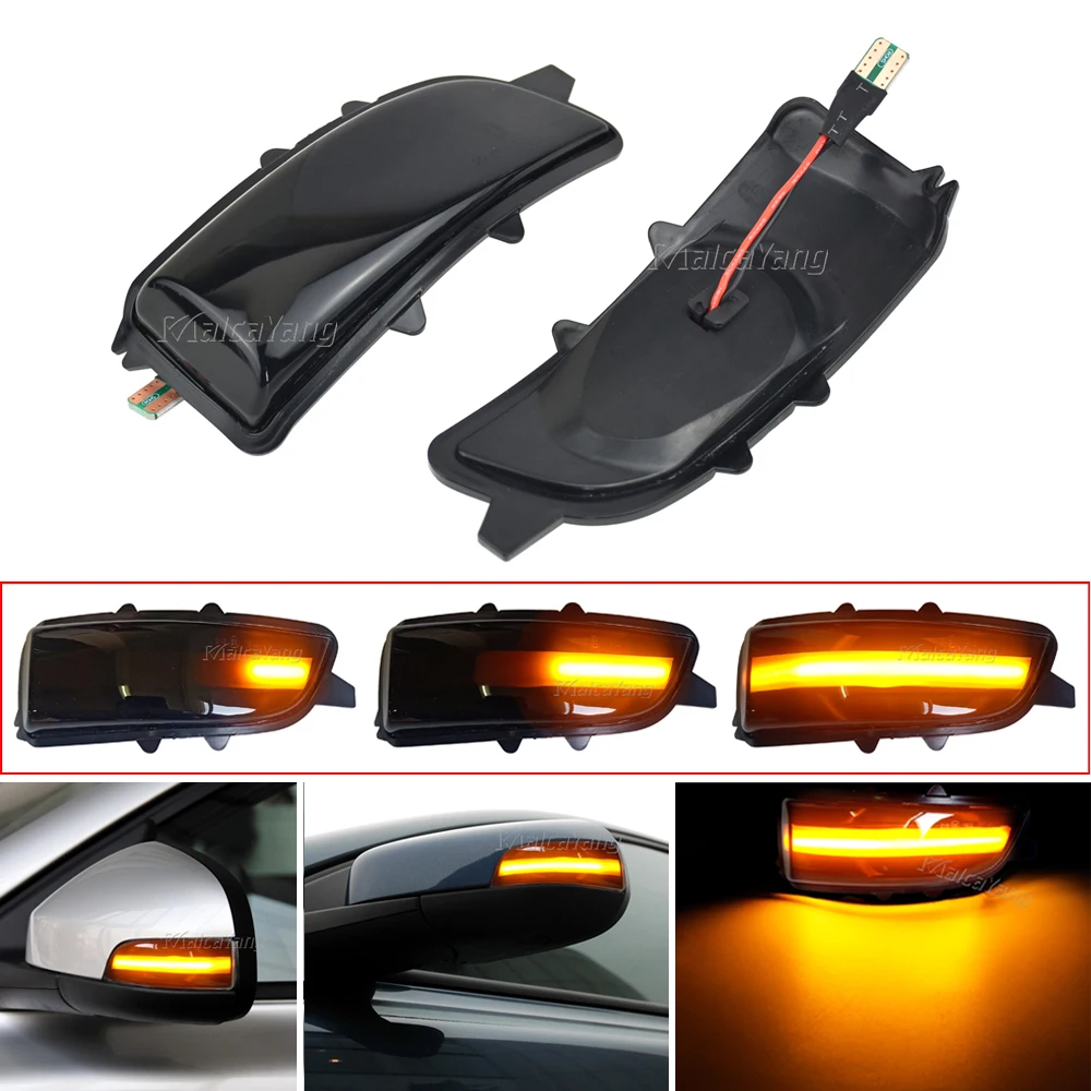 2Pcs-Side-Mirror-Sequential-Indicator-Dynamic-LED-Turn-Signal-Light-Blinker-For-Jaguar-XJ-X350 ...