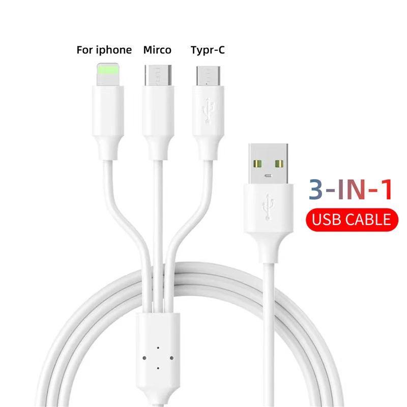 3in1 Usb Cable Mobile Phone | Mobile Phones Usb Multi Cable - 3 1 Fast ...